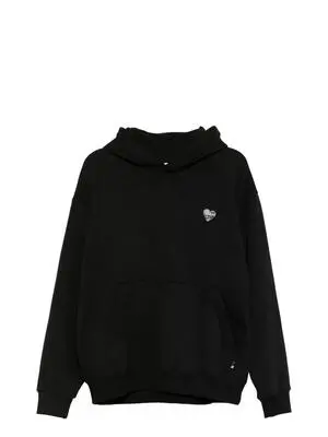 Izzue Logo-embroidered Hoodie - Black