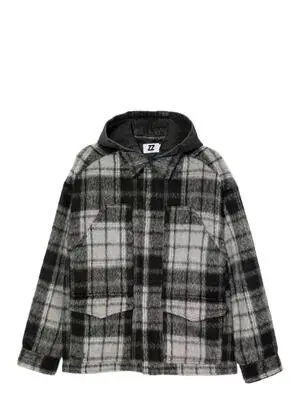 Izzue Checked Jacket - Black
