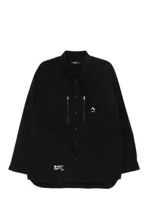 Izzue Slogan-print Shirt - Black