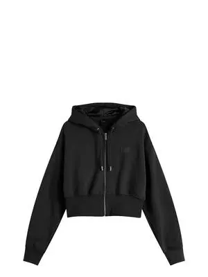 JORDAN Flight Fleece Crop Hoodie - Black/smoke Grey