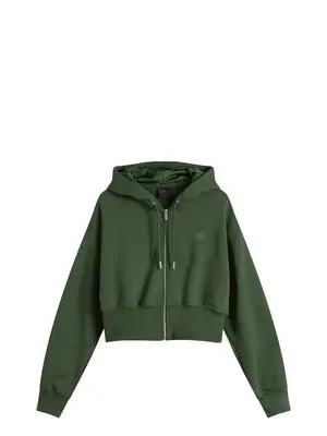JORDAN Flight Fleece Crop Hoodie - Fir/green