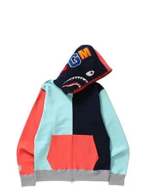 A BATHING APE Shark Full Zip Hoodie - Navy Blue