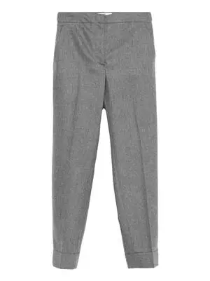 PT TORINO Cuffed Wool Trousers - Grey