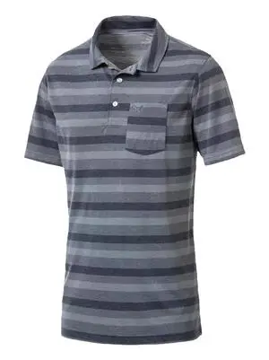 PUMA Local Pro Striped Polo Shirt - Blue