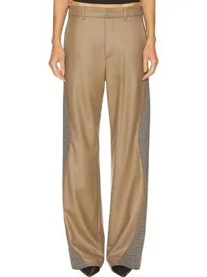 MIMCHIK Twist Trouser - Houndstooth Beige
