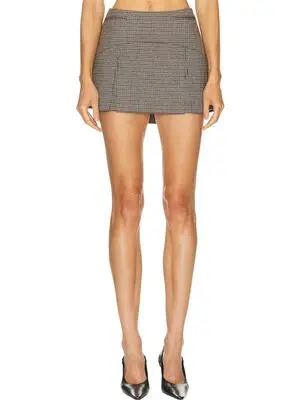 MIMCHIK Archer Skirt - Houndstooth