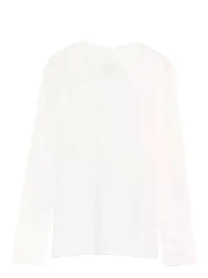 Eleventy Long-sleeve V-neck Top - White