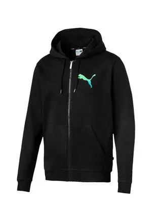 PUMA Power Summer Logo-print Hoodie - Black
