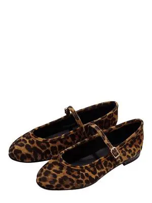 MARGAUX LONNBERG The Demi Jane Flats Leopard Suede