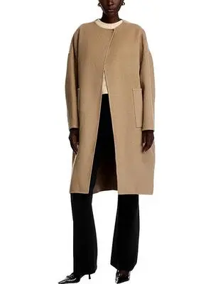 BOSS Chalet Wool Blend Coat - Beige