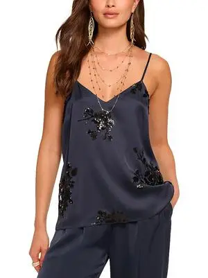 Ramy Brook Sequined Camisole - Navy
