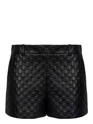 Gucci Gg Embossed Shorts - Black