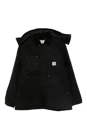 Carhartt Work In Progress Hooded Cotton Jacket - Black