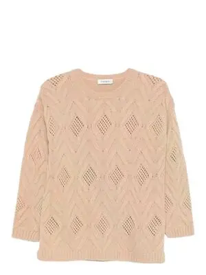 KANGRA Open-knit Sweater - Neutrals
