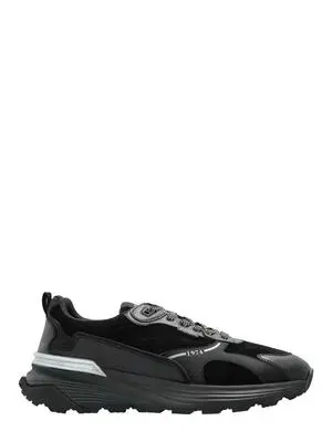 Iceberg Panelled Lace-up Sneakers - Black