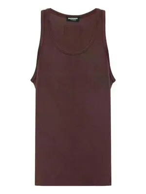 Dsquared2 Logo-patch Sleeveless Top - Brown