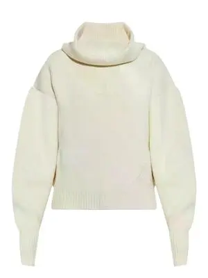Jacquemus Pallone Embroidered Sweater Neutrals