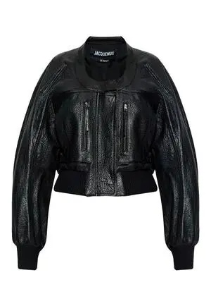 Jacquemus Tore Zip-up Bomber Jacket - Black