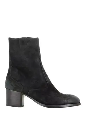 PANTANETTI Suede Ankle Boots - Black