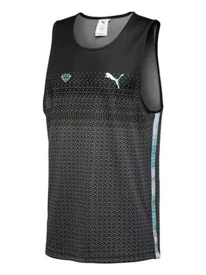 PUMA X Diamond Printed Tank Top - Black