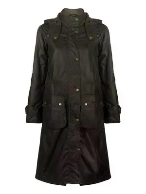 Barbour Long Cannich Wax Coat - Green