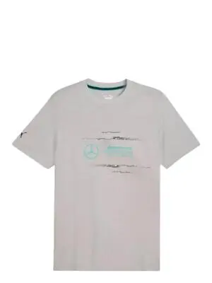 PUMA X Mercedes Amg Petronas F1 Team Logo-print T-shirt - Grey