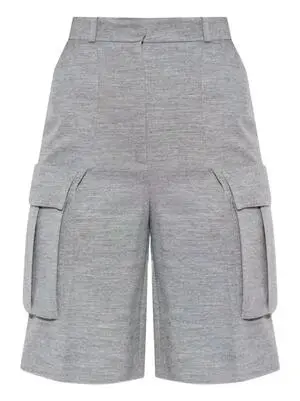 Balmain Cargo-pocket Thigh Length Shorts - Grey