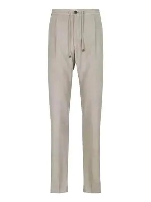 Incotex Drawstring-waist Trousers - Neutrals