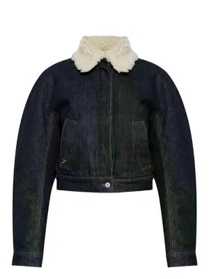 Jacquemus Ovalo De Nîmes Denim Bomber Jacket - Blue