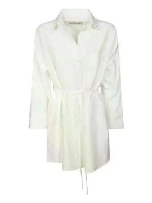 WHITE SAND Belted Shirt