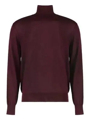 Saint Laurent Roll-neck Sweater - Red