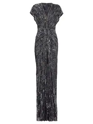 Jenny Packham Zola Floor-length Dress - Grey
