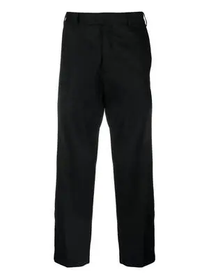 PT TORINO Cropped Straight-leg Trousers - Black