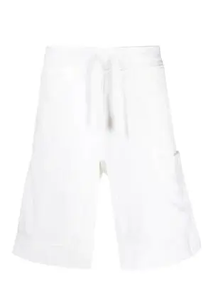 TEN C Side Patch-pocket Drawstring Shorts - White
