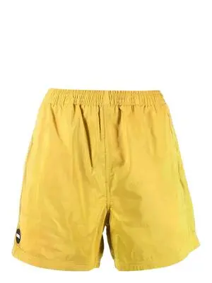 PLEASURES Embossed Logo Bermuda Shorts - Yellow