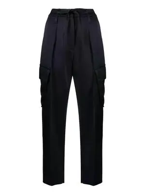 Brunello Cucinelli Tailored Cropped Cargo Trousers - Blue