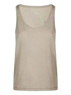 Majestic Filatures Sleeveless Scoop-Neck Top Brown