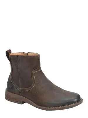 BØRN Reed Zip-up Boot - Chocolate Distressed