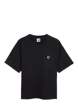 SKY HIGH FARM WORKWEAR Embroidered Fruit-logo T-shirt - Black