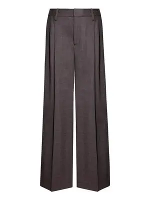KALLMEYER Roxana Wool-blend Trousers - Brown
