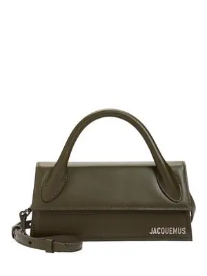 Jacquemus Le Chiquito Long Top Handle Bag - Dark Khaki 580