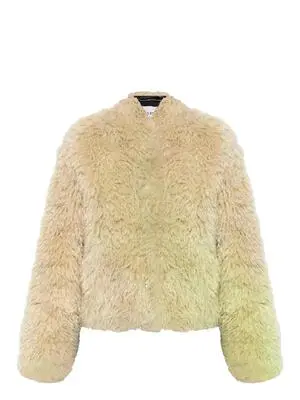 STAND STUDIO Faux-fur Jacket - Neutrals
