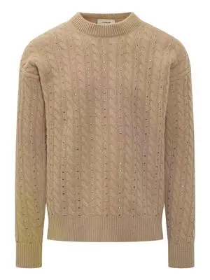 A PAPER KID Cable-knit Sweater - Neutrals