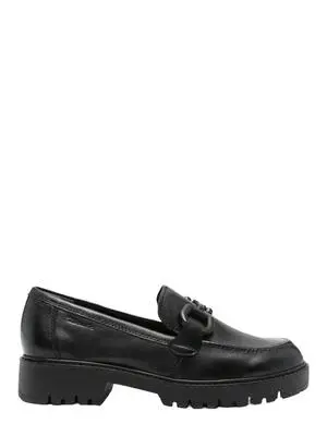 TAMARIS 40mm Chain-detail Platform Loafers - Black
