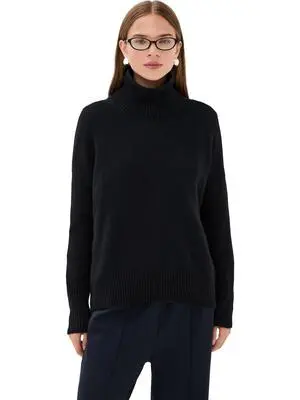 LISA YANG Heidi Cashmere Turtleneck Sweater - Black