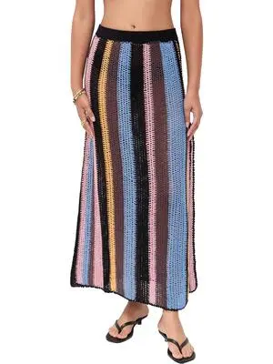 Agua Bendita Cyprus Crochet Maxi Skirt - Multicolor