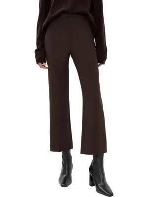 Simkhai Mackenzie Straight-leg Trousers - Chocolate
