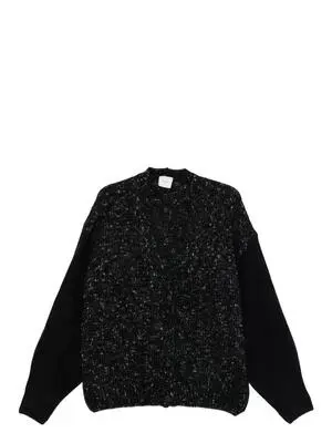 ALYSI V-neck Cardigan - Black