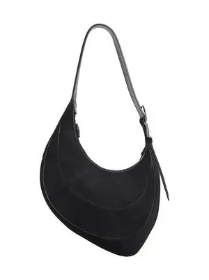 MUGLER Crescent Shoulder Bag - Black