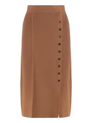 ELISABETTA FRANCHI Midi Knit Skirt